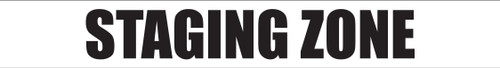 Staging Zone - Inline Printed Floor Marking Tape