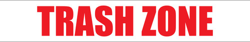 Trash Zone - Inline Printed Floor Marking Tape | Creative Safety Supply