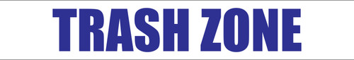 Trash Zone - Inline Printed Floor Marking Tape | Creative Safety Supply