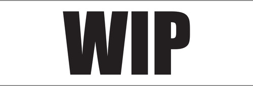 WIP - Work In Progress - Inline Printed Floor Marking Tape