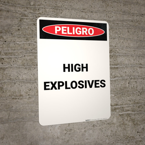 High Explosives - Portrait Wall Sign