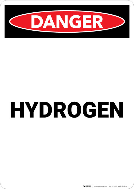 Hydrogen - Portrait Wall Sign