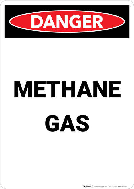 Methane Gas - Portrait Wall Sign