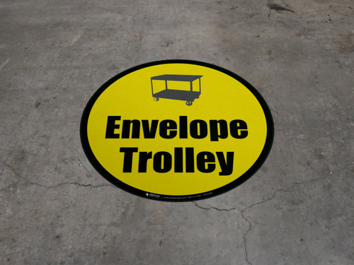 Envelope Trolley Floor Sign