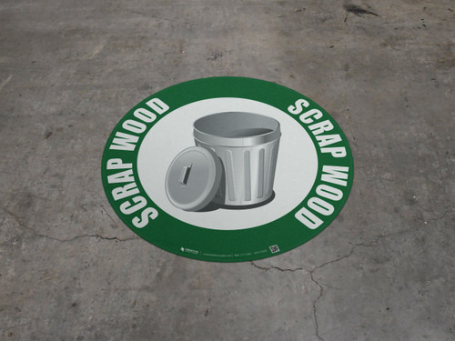 Scrap Wood Floor Sign | Creative Safety Supply