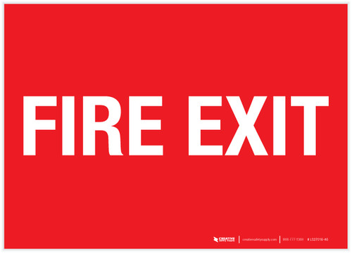 Fire Exit - Label