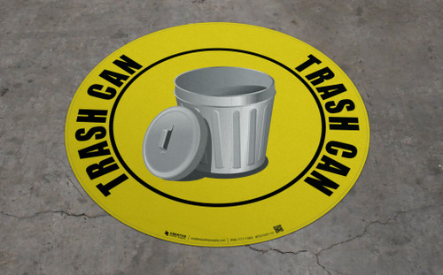 Trash Can Sign | Creative Safety Supply