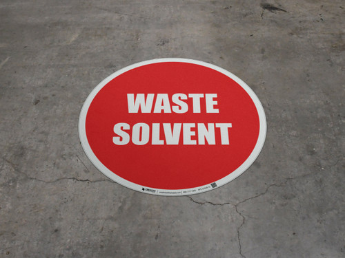 Waste Solvent Sign | Creative Safety Supply