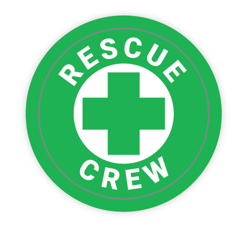 Rescue Crew - Hard Hat Sticker