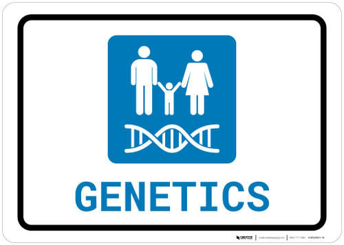 Genetics with Icon Landscape - Wall Sign