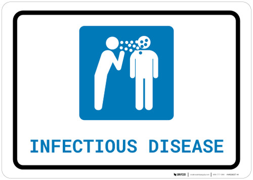 Infectious Disease with Icon Landscape - Wall Sign