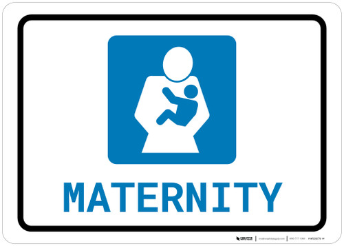 Maternity with Icon Landscape - Wall Sign