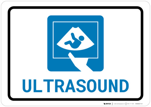 Ultrasound with Icon Landscape - Wall Sign