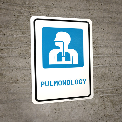 Pulmonology with Icon Portrait - Wall Sign
