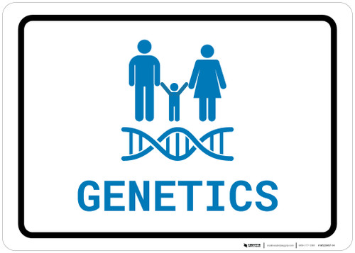 Genetics with Icon Landscape v2 - Wall Sign