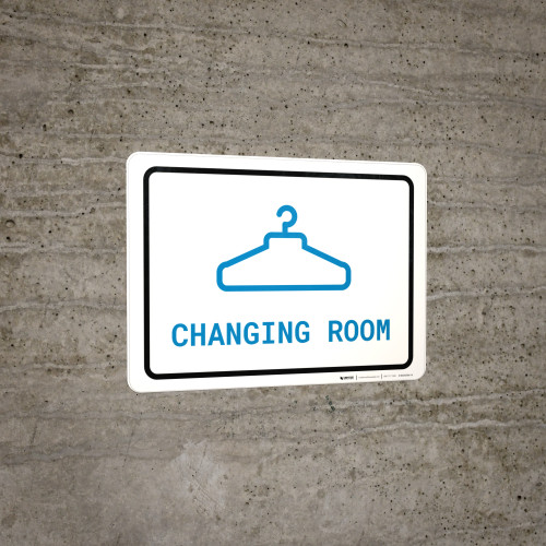 Changing Room with Icon Landscape v2 - Wall Sign
