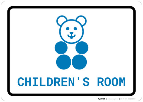 Children's Room with Icon Landscape v2 - Wall Sign