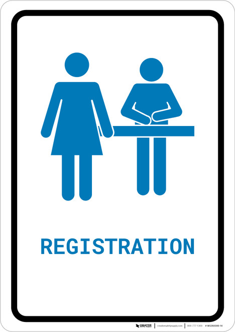 Registration with Icon Portrait - Wall Sign