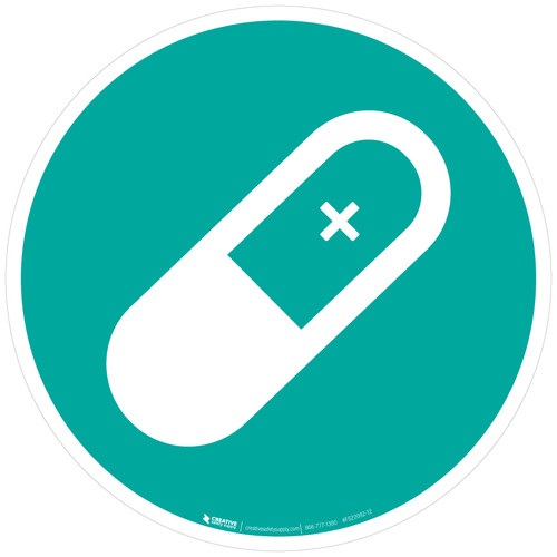 Pill Colored - Floor Sign