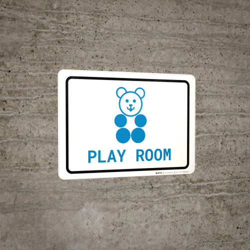 Play Room with Icon Landscape v2 - Wall Sign