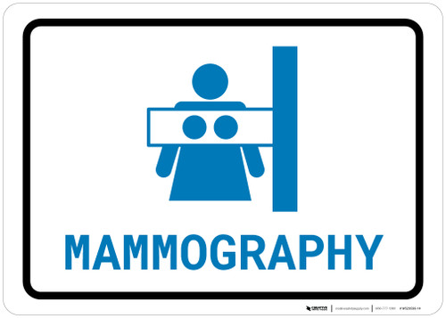 Mammography with Icon Landscape v2 - Wall Sign