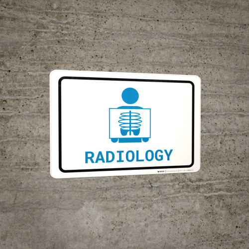 Radiology with Icon Landscape v2 - Wall Sign