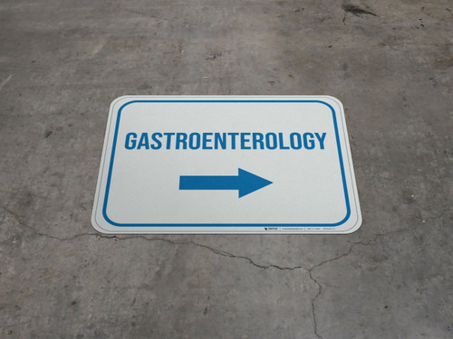 Gastroenterology Arrow Right Rectangular - Floor Sign | Creative Safety ...