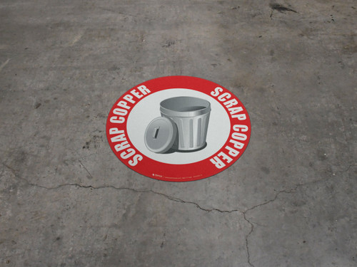 Scrap Copper - Floor Sign | Creative Safety Supply