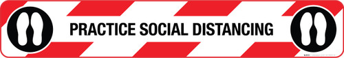 Practice Social Distancing Feet Icon - Social Distancing Strip