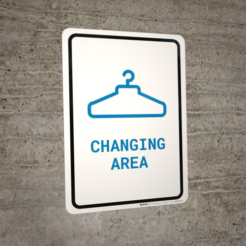 Changing Area with Icon Portrait v2 - Wall Sign