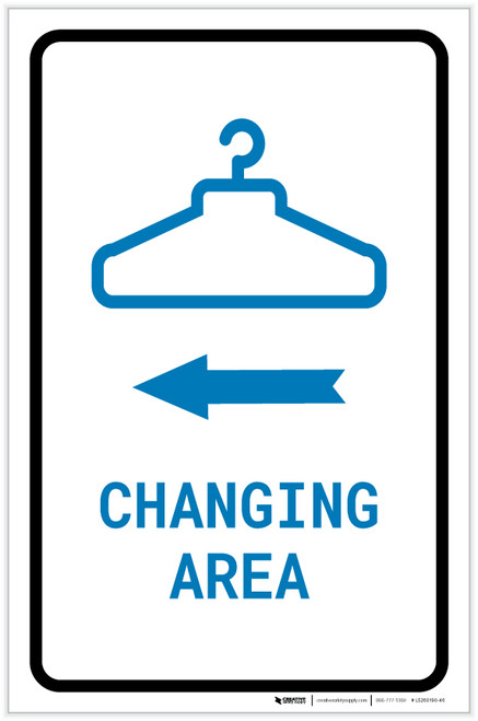 Changing Area Left Arrow with Icon Portrait v2 - Label