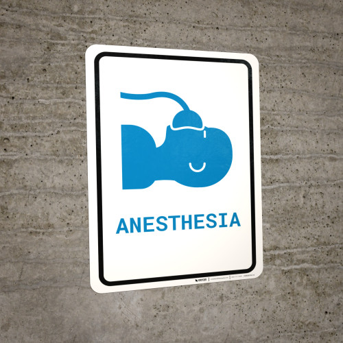 Anesthesia with Icon Portrait v2 - Wall Sign