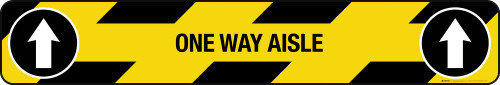 One Way Aisle up - Social Distancing Strip