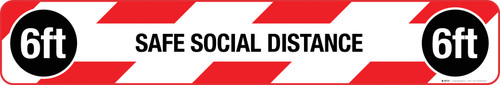 Safe Social Distance 6Ft - Social Distancing Strip
