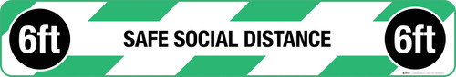 Safe Social Distance 6Ft - Social Distancing Strip | Creative Safety Supply