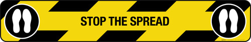 Stop The Spread Feet - Social Distancing Strip