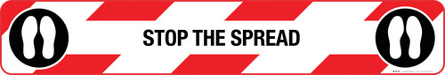 Stop The Spread Feet - Social Distancing Strip