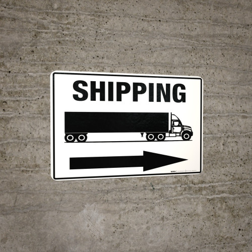 Shipping (Arrow Right) - Wall Sign