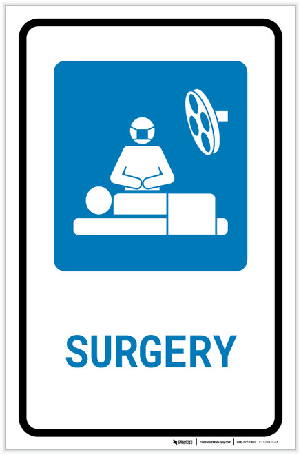 Surgery with Icon Portrait - Label