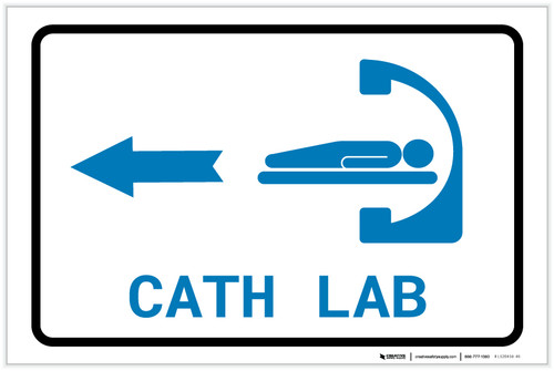 Cath Lab Left Arrow with Icon Landscape v2 - Label