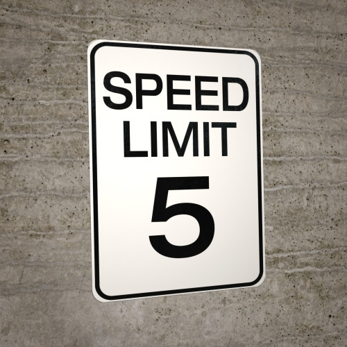 Speed Limit 5 (Wall) | Creative Safety Supply