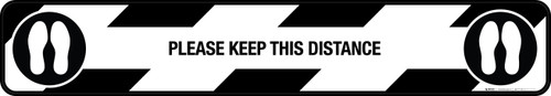 Please Keep This Distance - Feet- Social Distancing Strip
