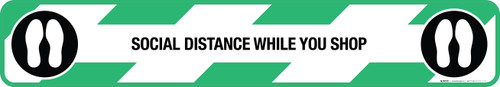 Social Distance While You Shop - Feet- Social Distancing Strip ...
