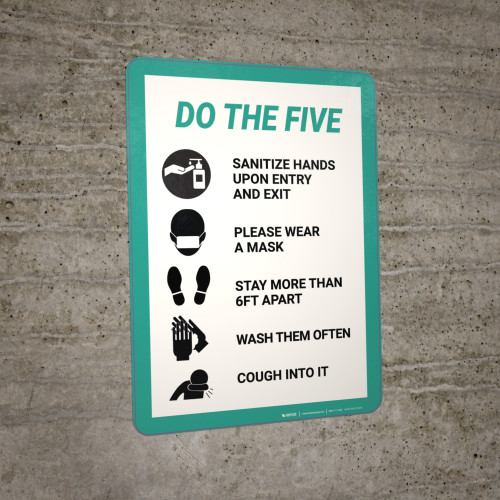 Do The Five Retail Portrait - Wall Sign