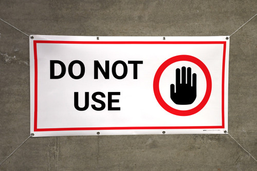 Do Not Use with Icon - Banner