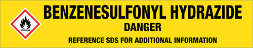 Benzenesulfonyl Hydrazide [CAS# 80-17-1] - GHS Pipe Marking Label