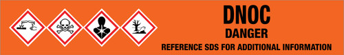Dnoc [CAS# 534-52-1] - GHS Pipe Marking Label