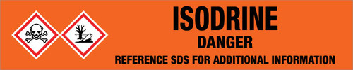 Isodrine [CAS# 465-73-6] - GHS Pipe Marking Label