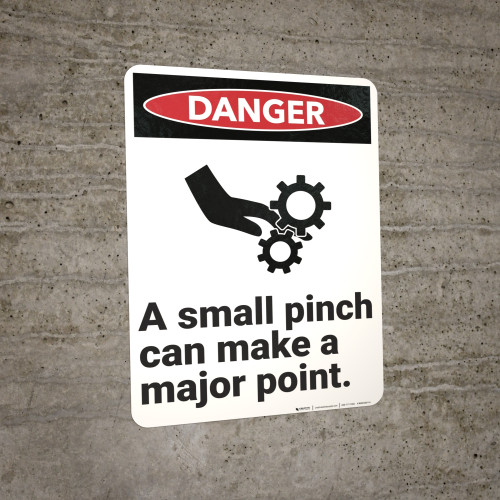 Danger: Pinch Point - Wall Sign | Creative Safety Supply