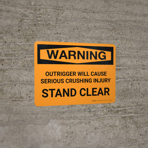 Warning: Outrigger Will Cause Serious Crushing Injury Stand Clear ...